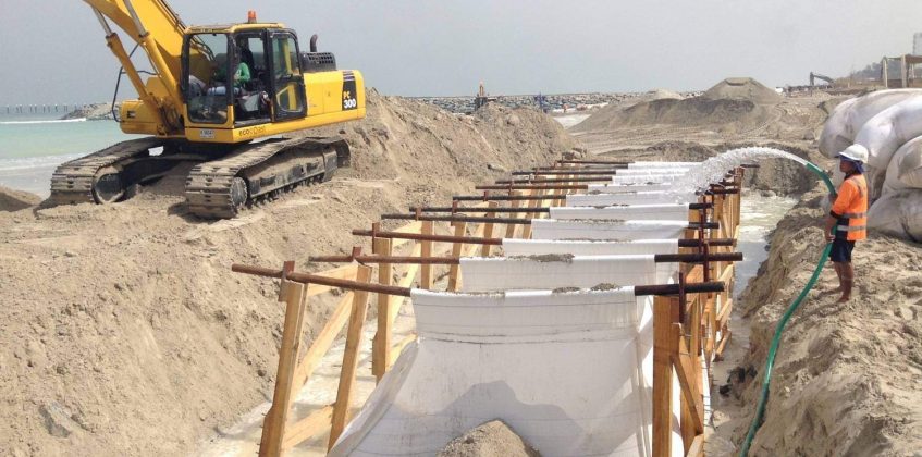 Trapbag® and Geobag system for coastal protection - Ecocoast