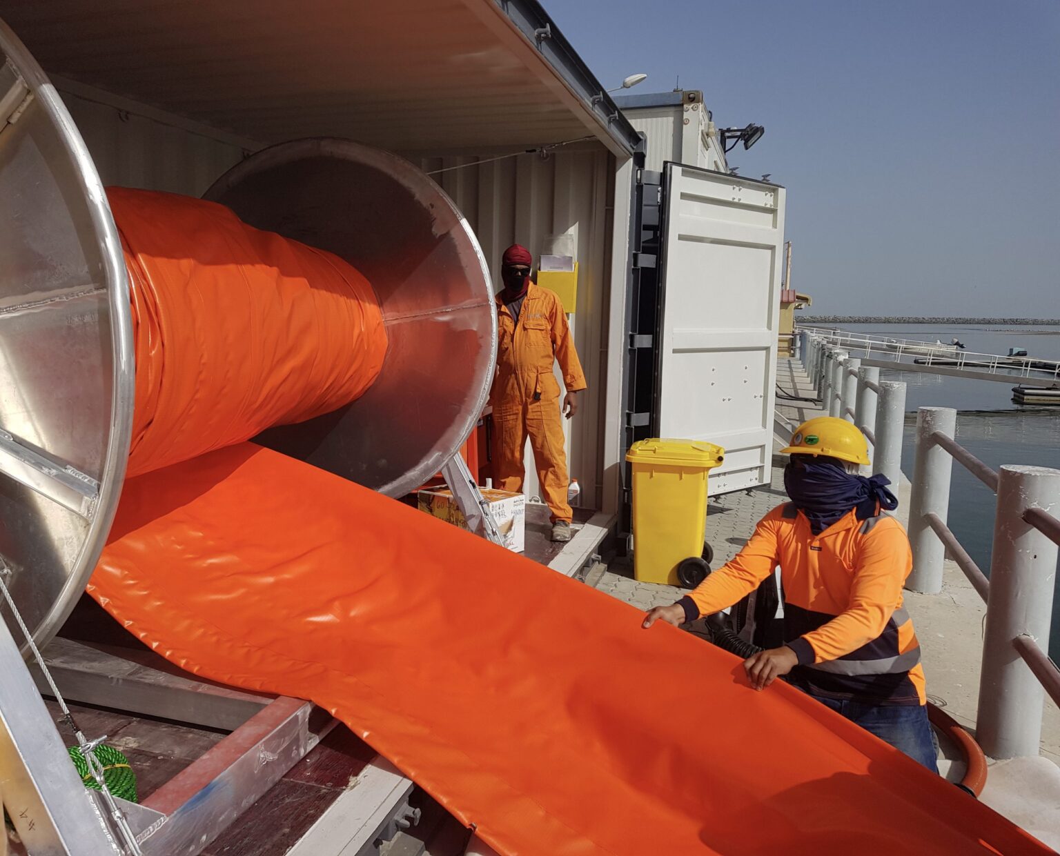 Oil Boom Reels provide quick and easy deployment during emergencies ...