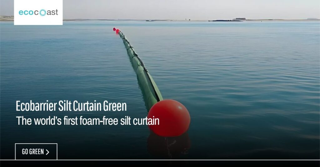 Ecobarrier Silt Curtain Green: Sustainable Silt Control - Ecocoast